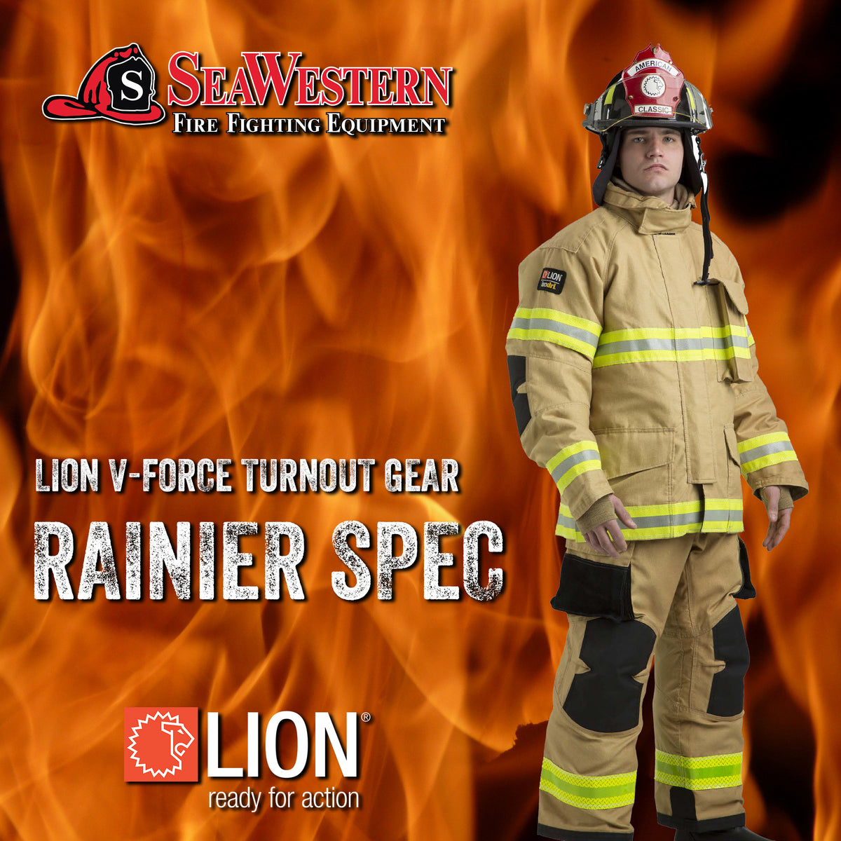 Lion "Rainier Spec" V-Force Turnout Gear — SeaWestern